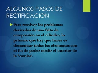 Rectificado de cilindros | PPTX