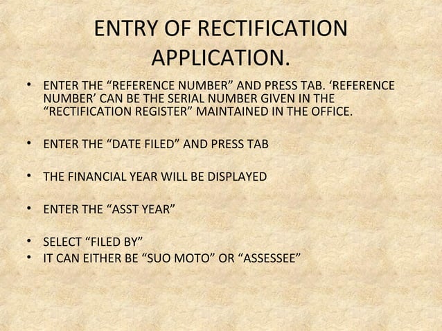 Rectification 154 in itd.bose