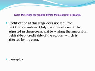 Rectification of errors for class XI | PPTX