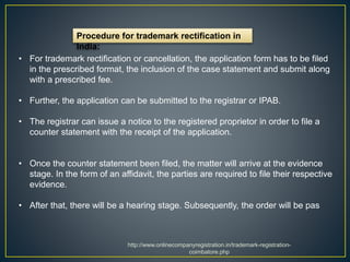 Rectification or correction of a trademark | PPT