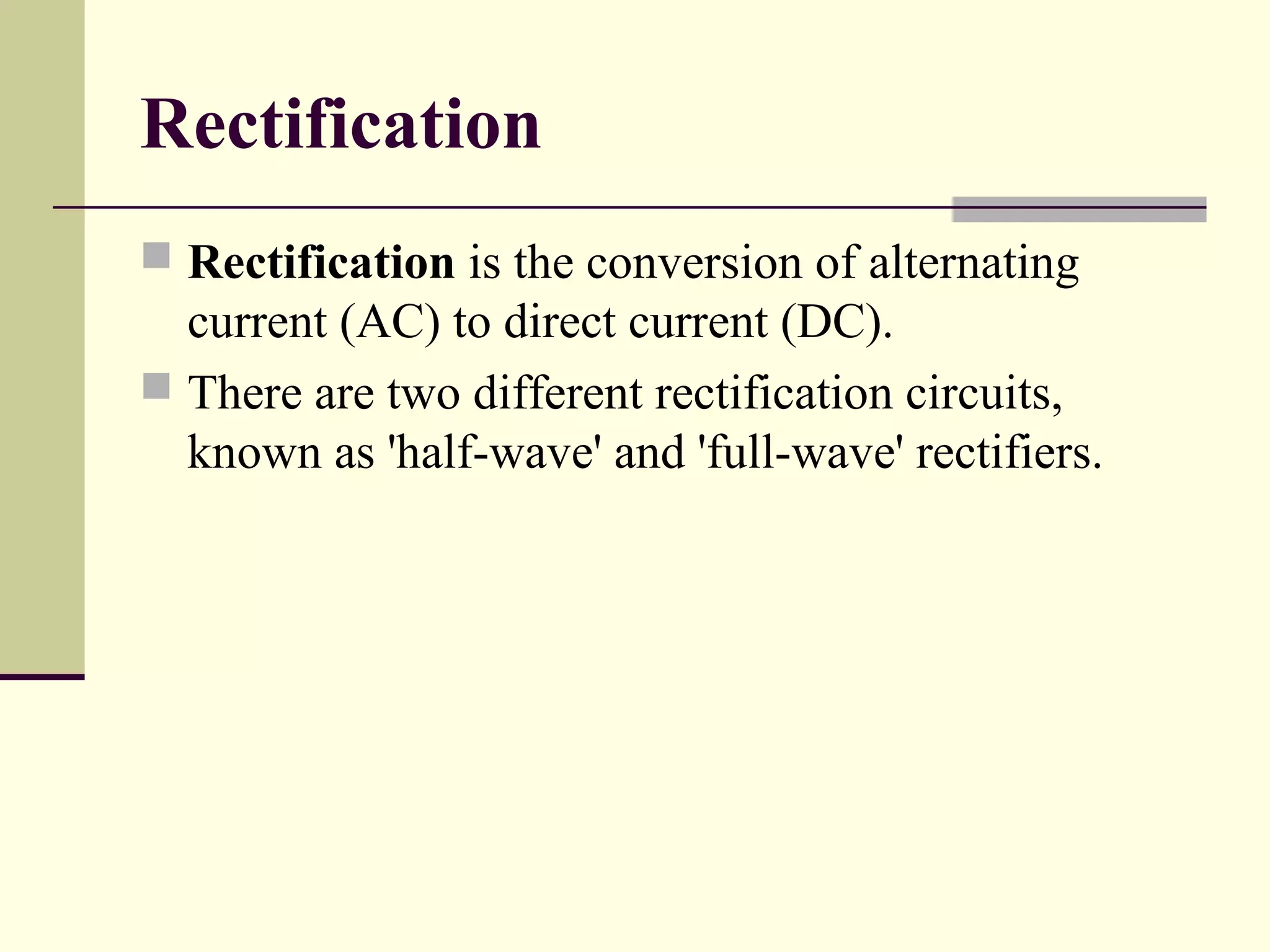 Rectifier | PPT