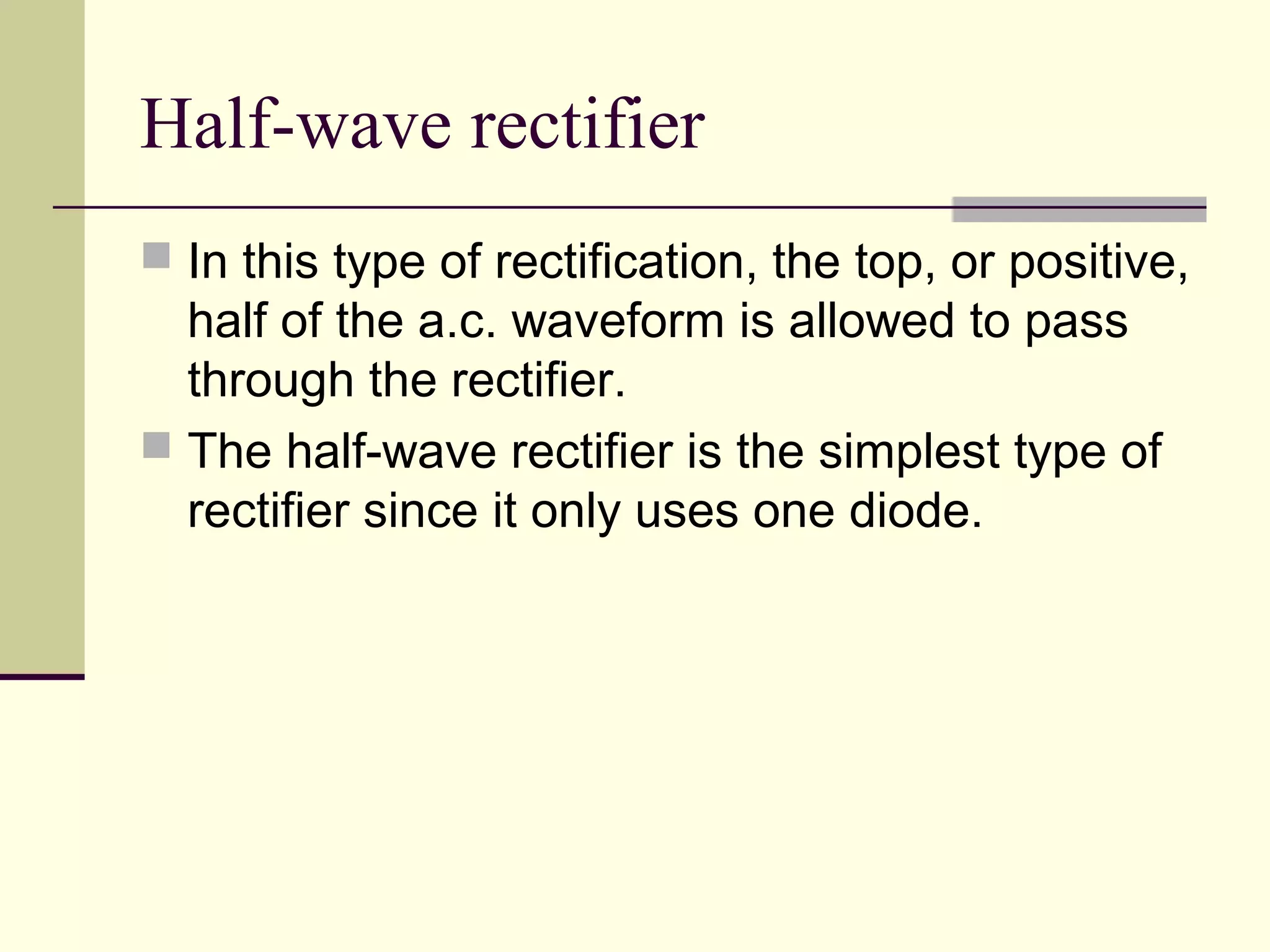Rectifier | PPT