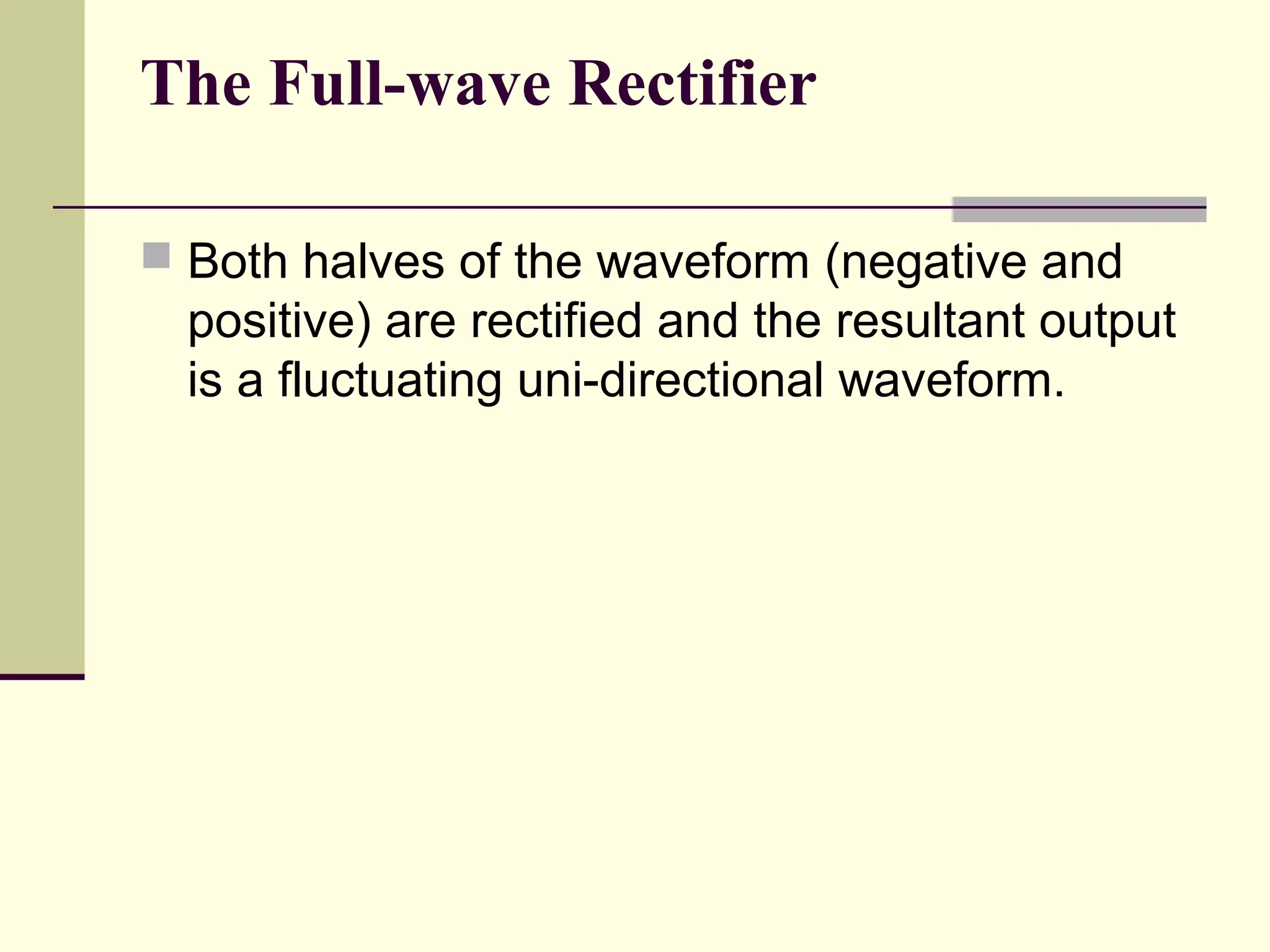 Rectifier | PPT