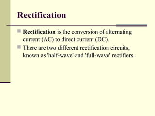 Rectifier | PPT