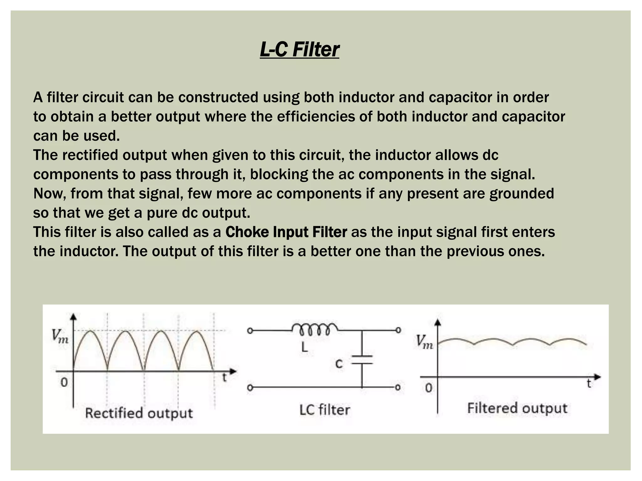 Rectifier and Filter circuits (chapter14) | PPTX
