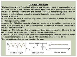 Rectifier and Filter circuits (chapter14) | PPTX