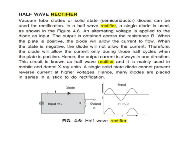 Rectifier half wave and full wave rectifier | PPTX