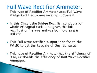 Rectifier Ammeter.pptx | Physics | Science