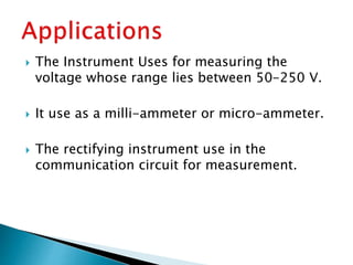 Rectifier Ammeter.pptx | Physics | Science