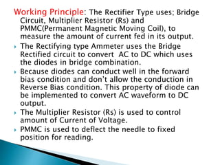 Rectifier Ammeter.pptx | Physics | Science