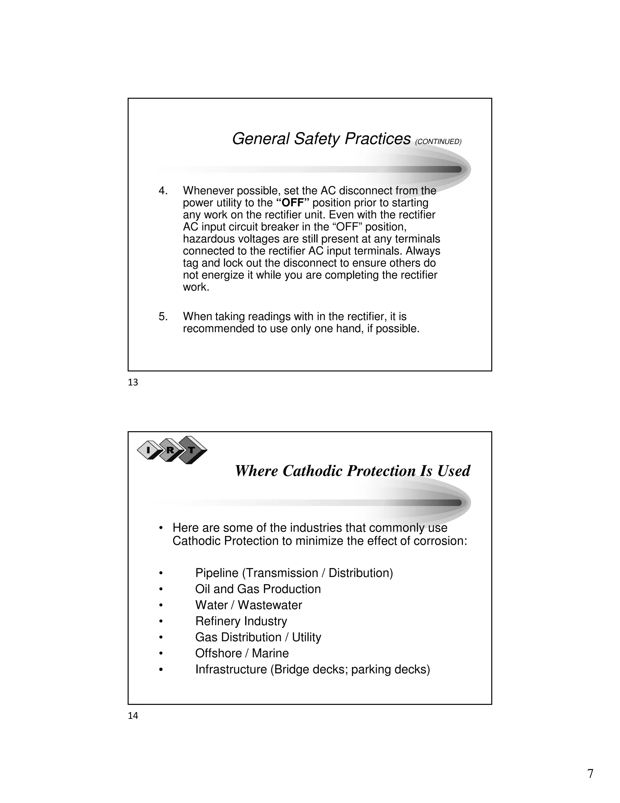 Rectifier Operations & Maintenance - Don Olson - 2.4.2020