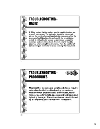 Rectifier Operations & Maintenance - Don Olson - 2.4.2020