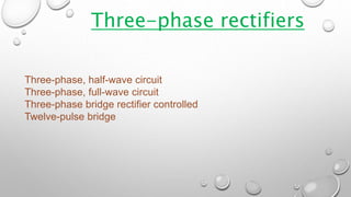 Rectifiers | PPT