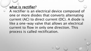 Rectifiers | PPT