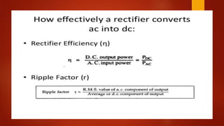 Rectifiers | PPTX