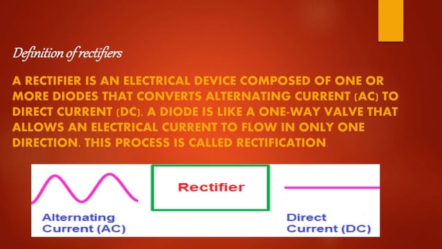 Rectifiers | PPT