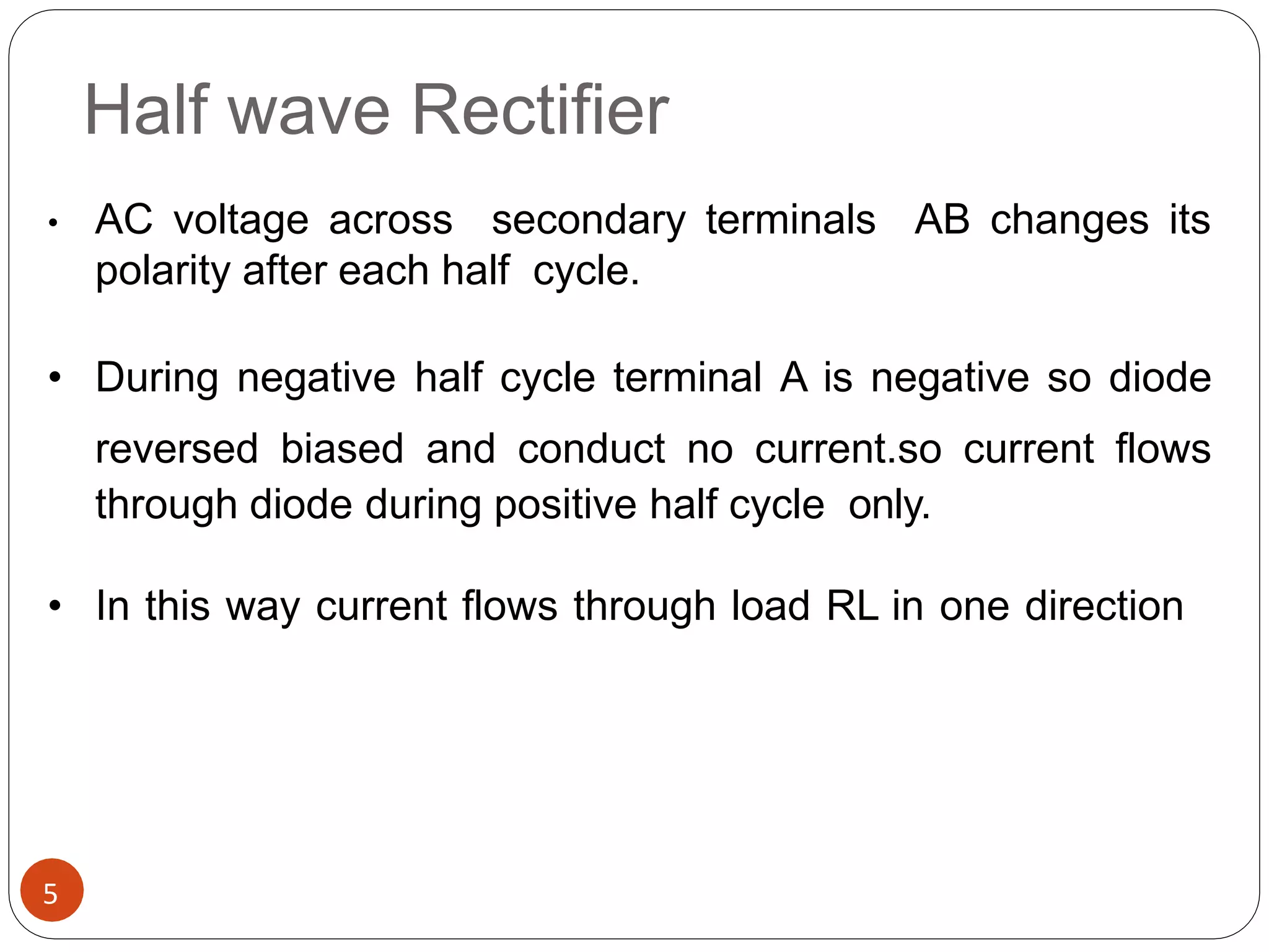 Rectifiers | PPTX