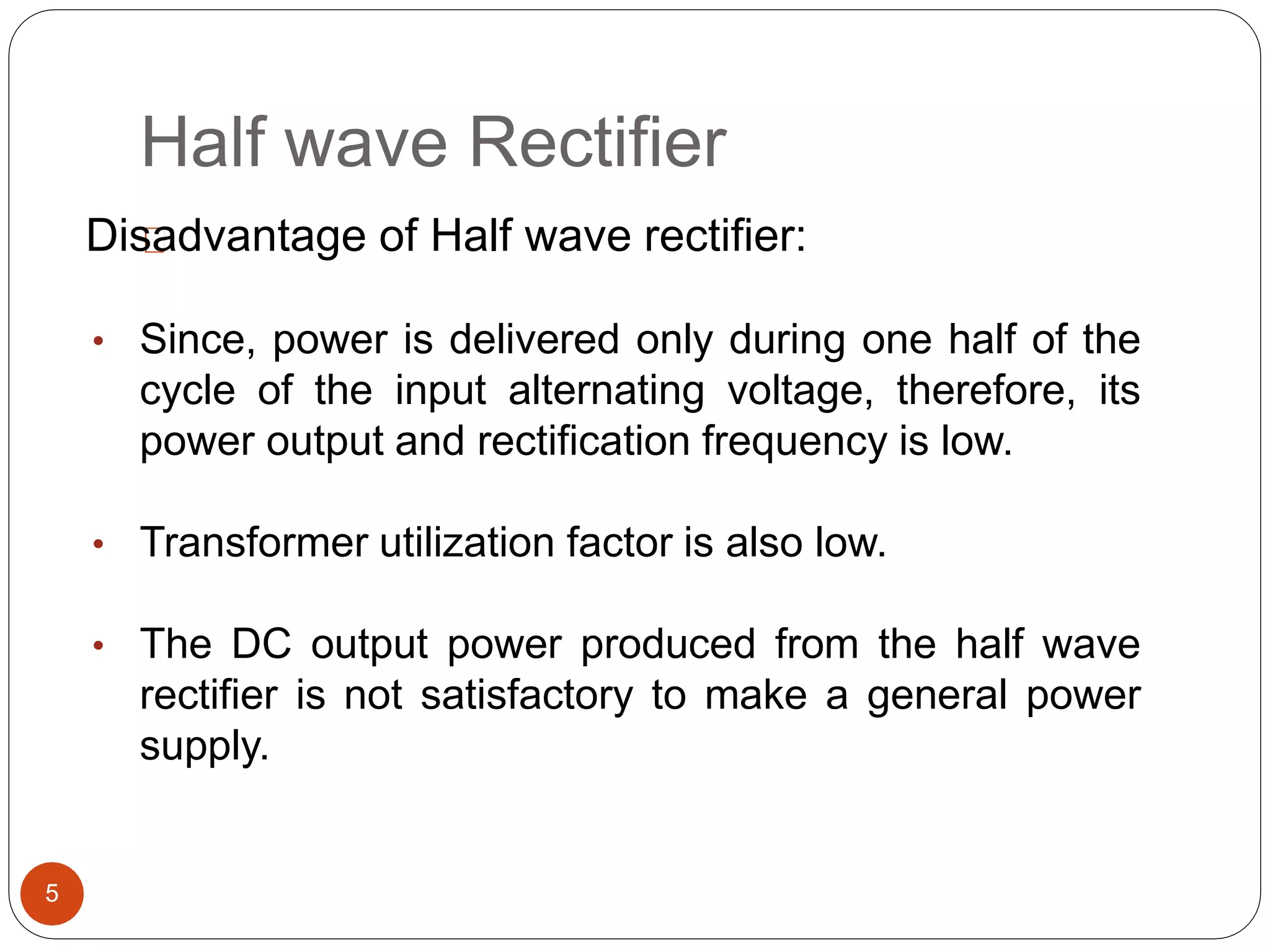 Rectifiers | PPTX