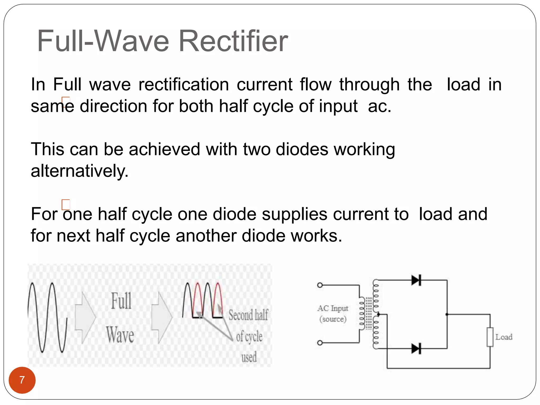 Rectifiers | PPTX