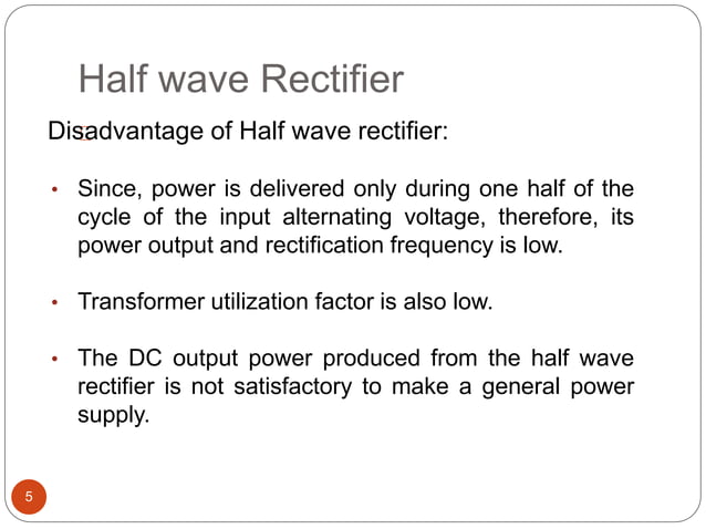 Rectifiers | PPT