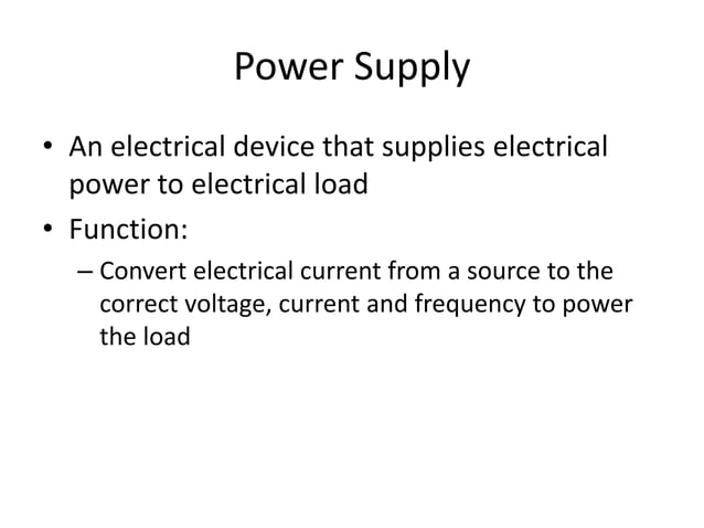 Rectifiers-Filters-and-Regulator-1.pptx | Consumer Electronics | Technology & Computing