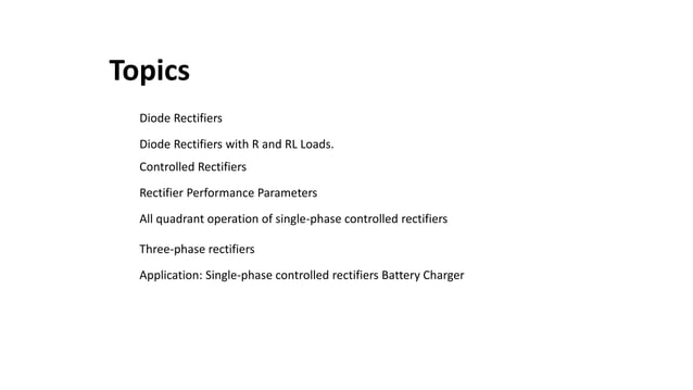 Rectifiers (ac dc) | PPTX | Consumer Electronics | Technology & Computing