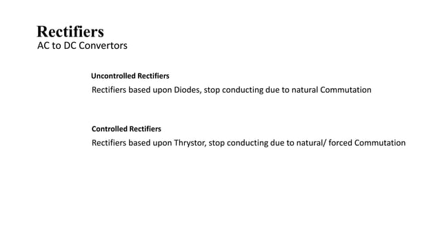 Rectifiers (ac dc) | PPTX | Consumer Electronics | Technology & Computing