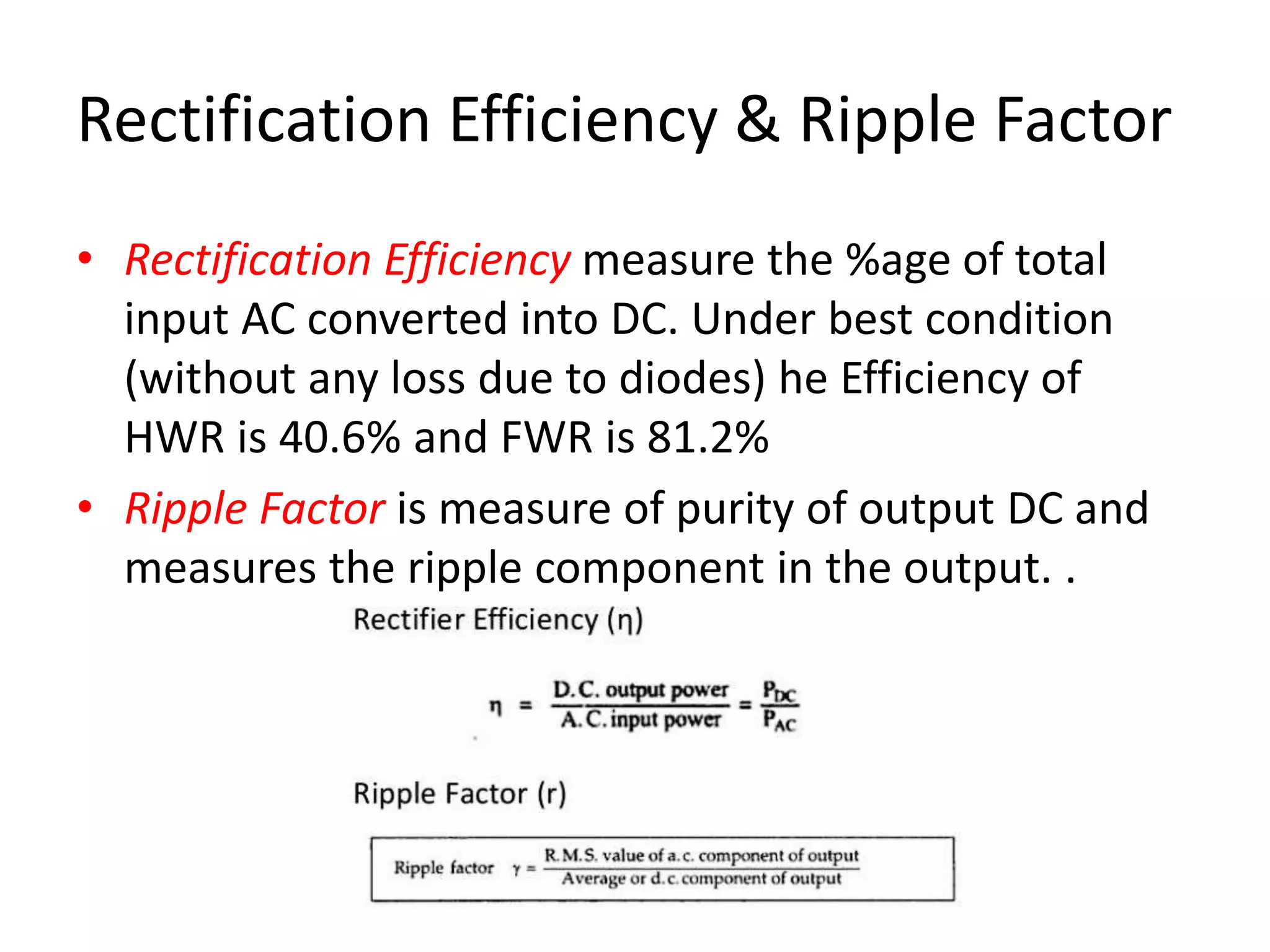 Rectifiers and Filter Circuits | PPTX