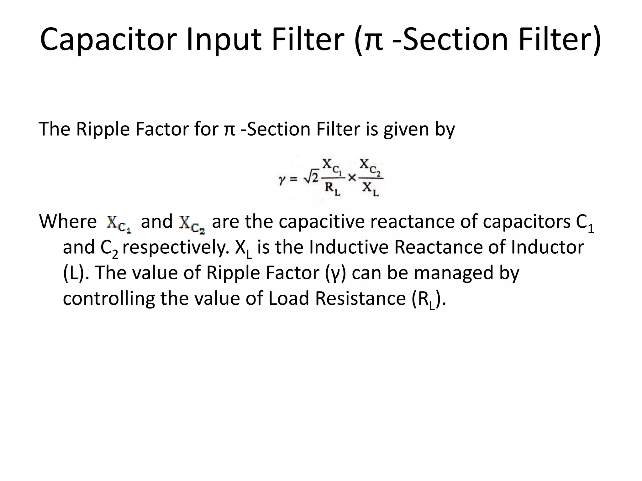 Rectifiers and Filter Circuits | PPTX