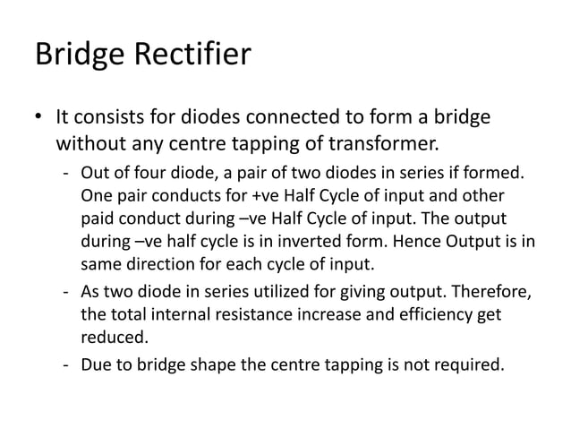 Rectifiers and Filter Circuits | PPTX | Consumer Electronics | Technology & Computing