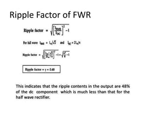 Rectifiers and Filter Circuits | PPTX