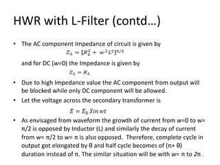 Rectifiers and Filter Circuits | PPTX