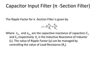 Rectifiers and Filter Circuits | PPTX