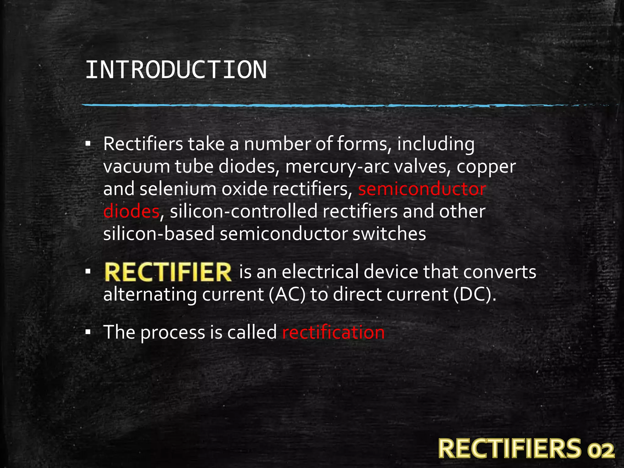 Rectifiers new | PPT