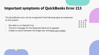 Rectify QuickBooks Error 213.pptx
