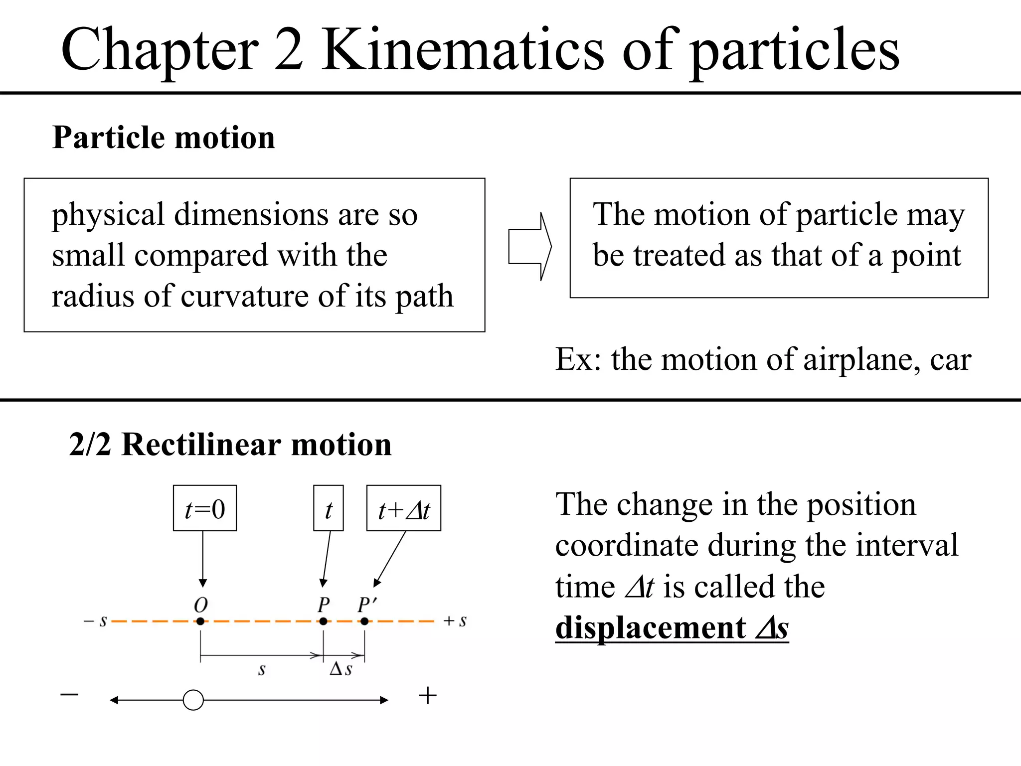 Rectilinear motion | PDF