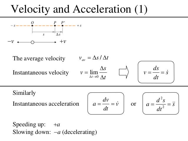 Rectilinear motion