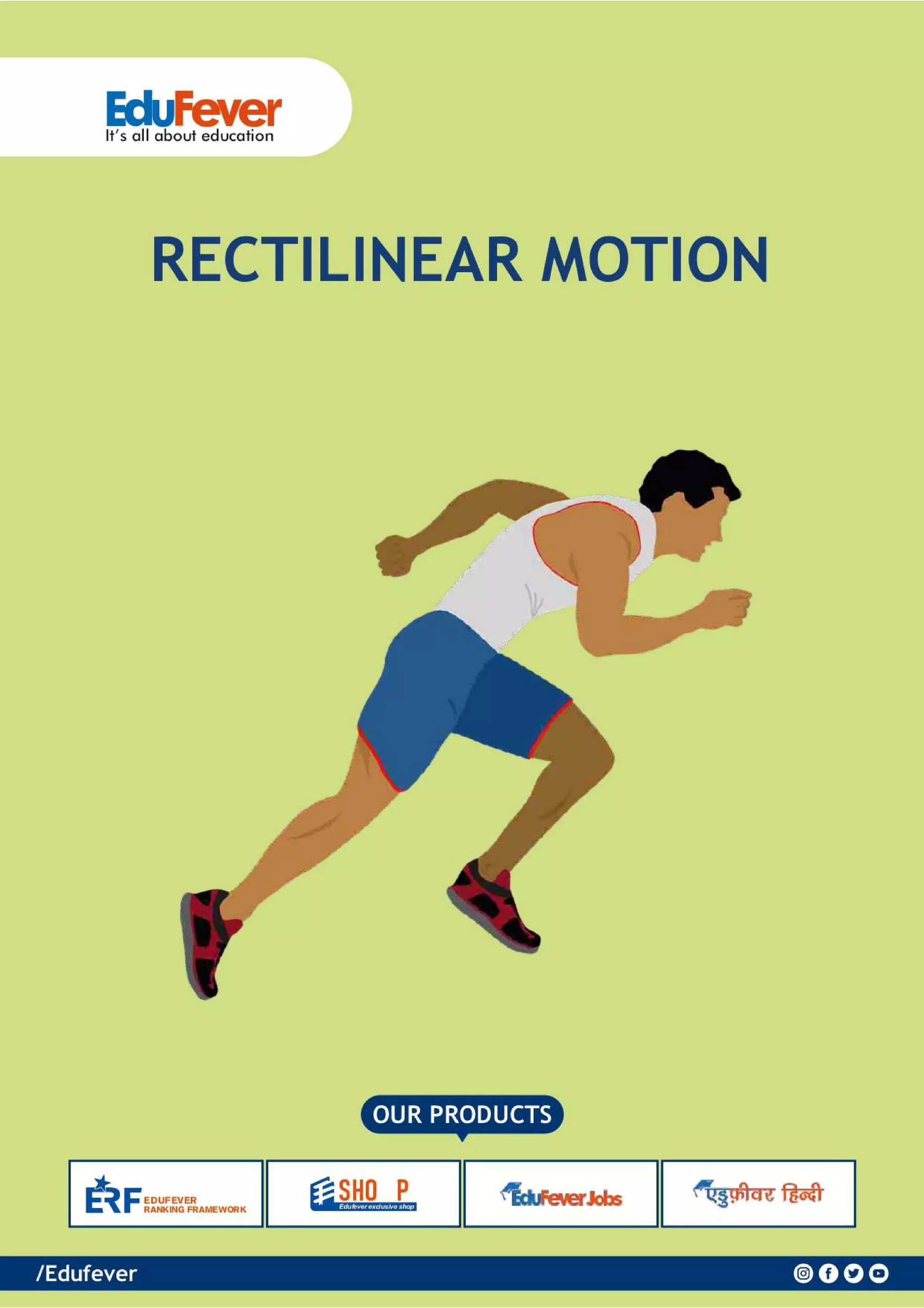 Rectilinear Motion - Physics Revision Notes | PDF