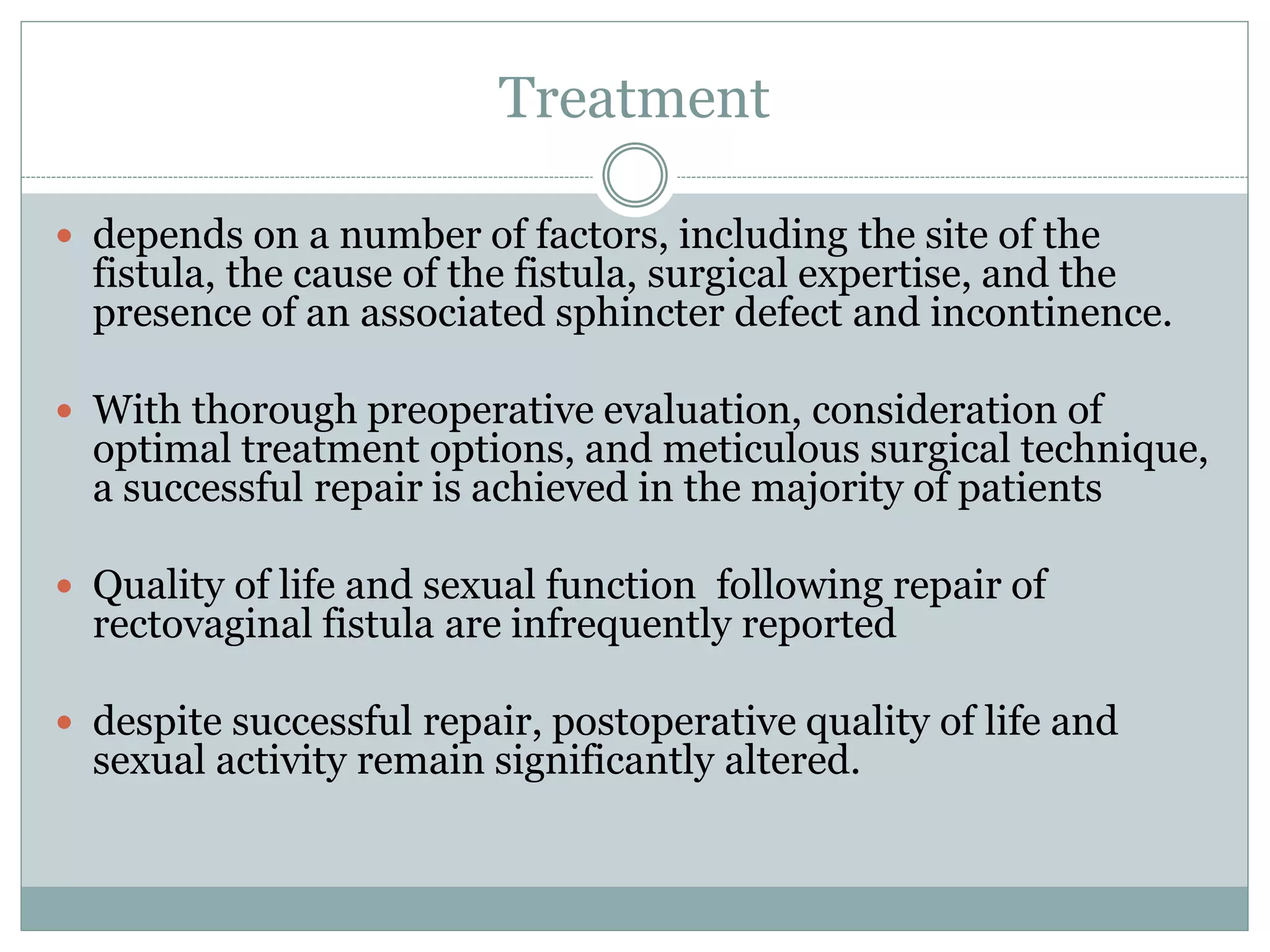 Rectovaginal and rectourethral fistulas | PPTX