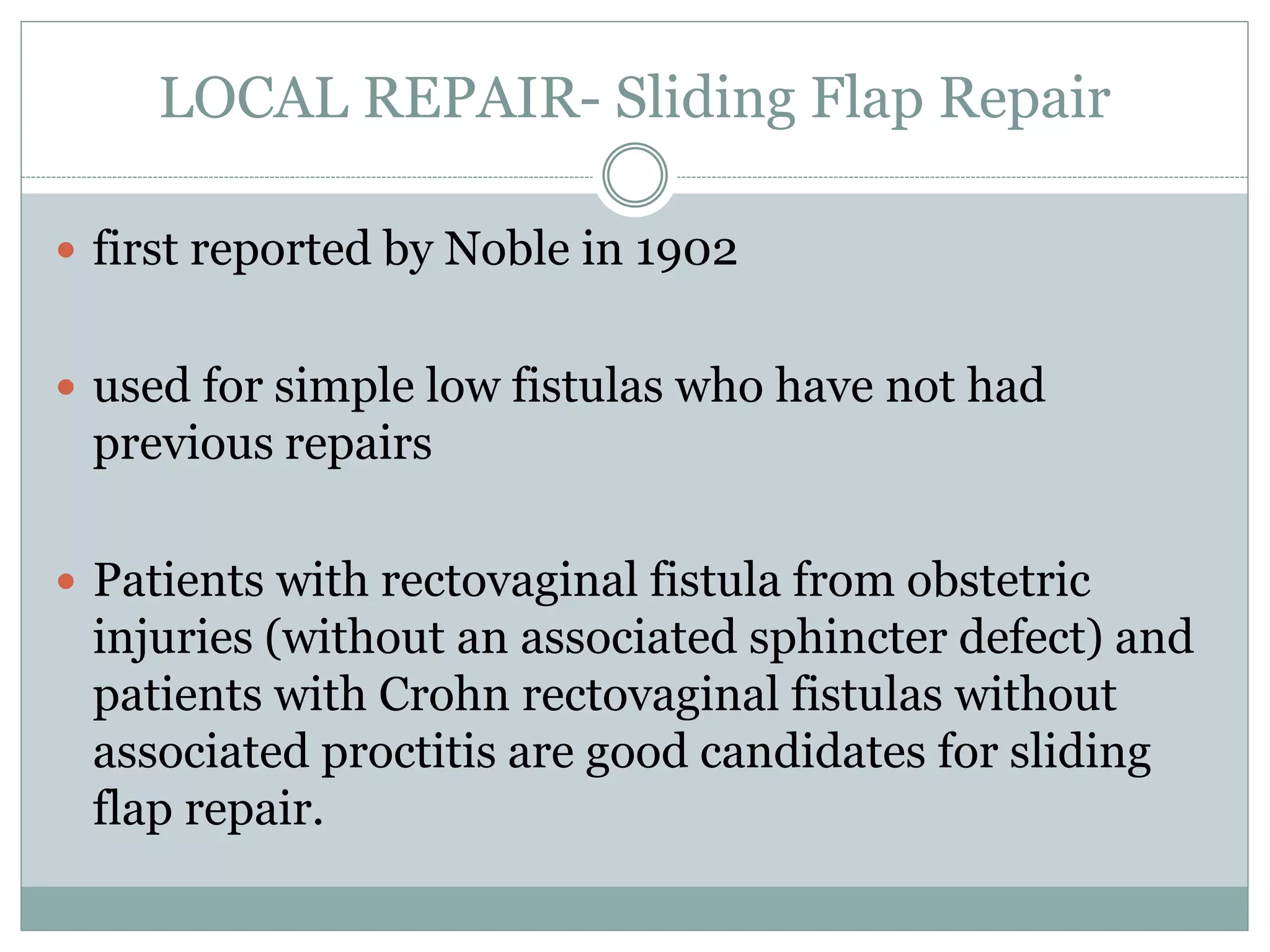 Rectovaginal and rectourethral fistulas | PPTX