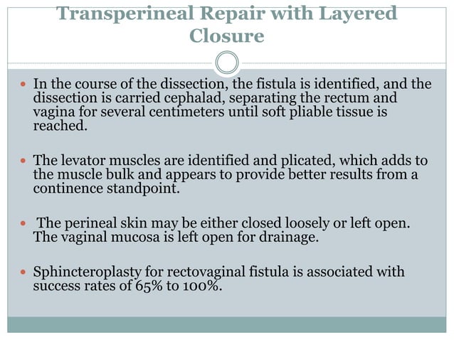 Rectovaginal and rectourethral fistulas | PPTX