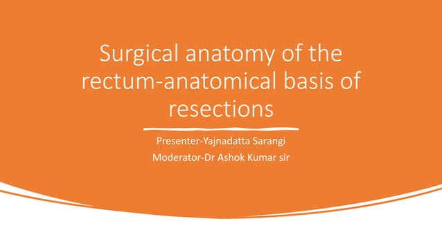 surgical anatomy of rectum | PPTX | Digestive Disorders | Diseases and ...