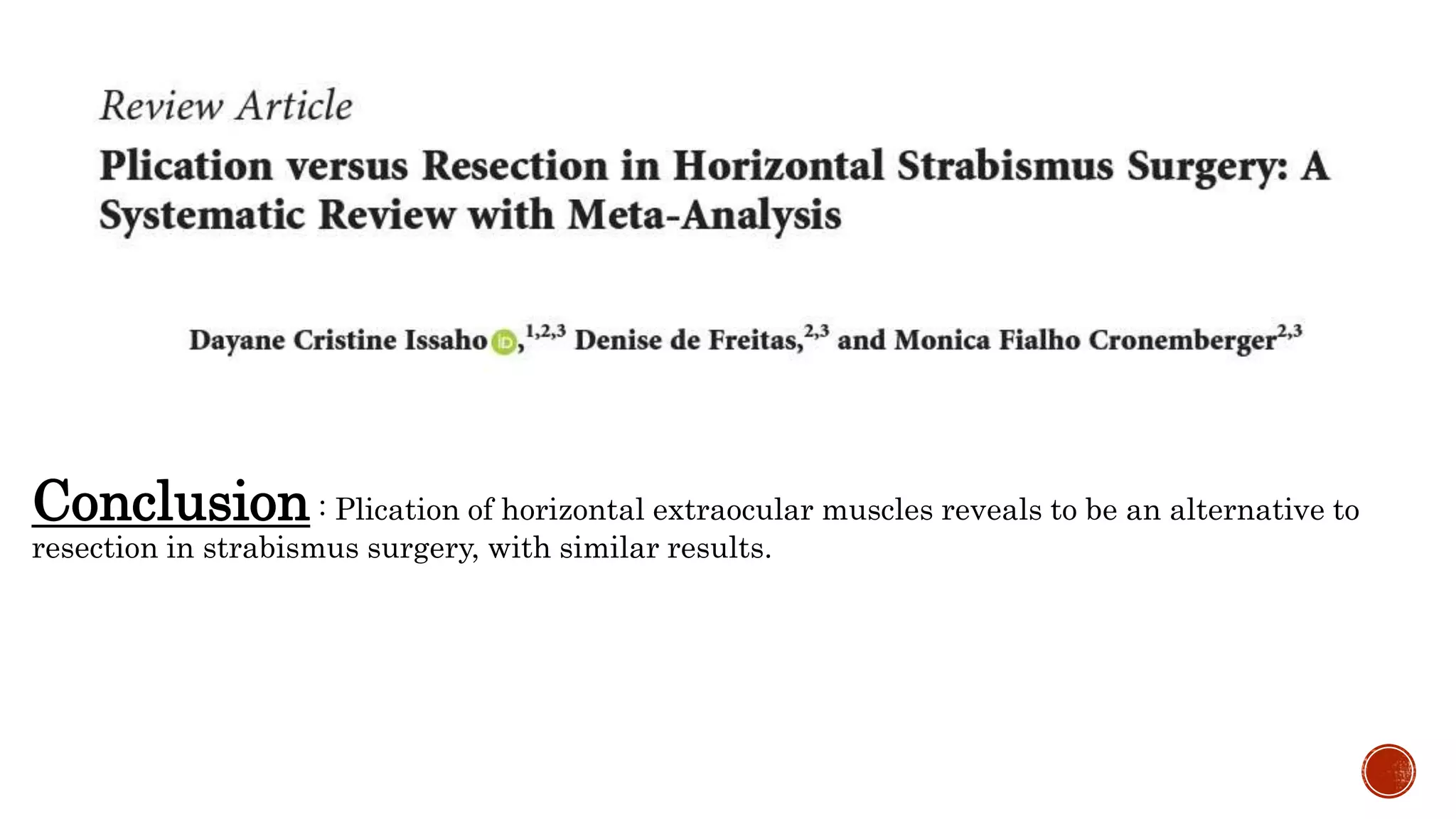 Rectus muscle plication for strabismus surgery final .pptx