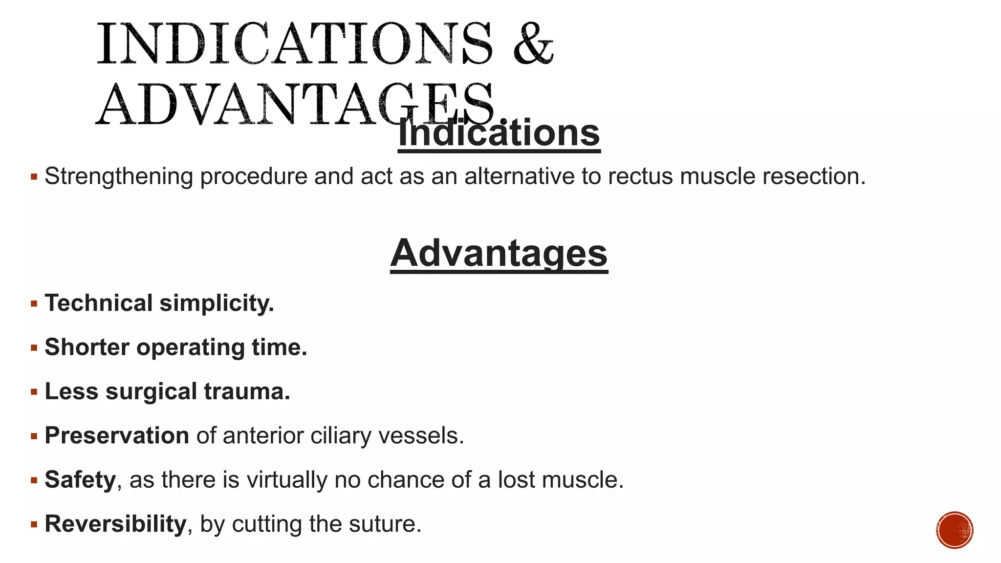 Rectus muscle plication for strabismus surgery final .pptx