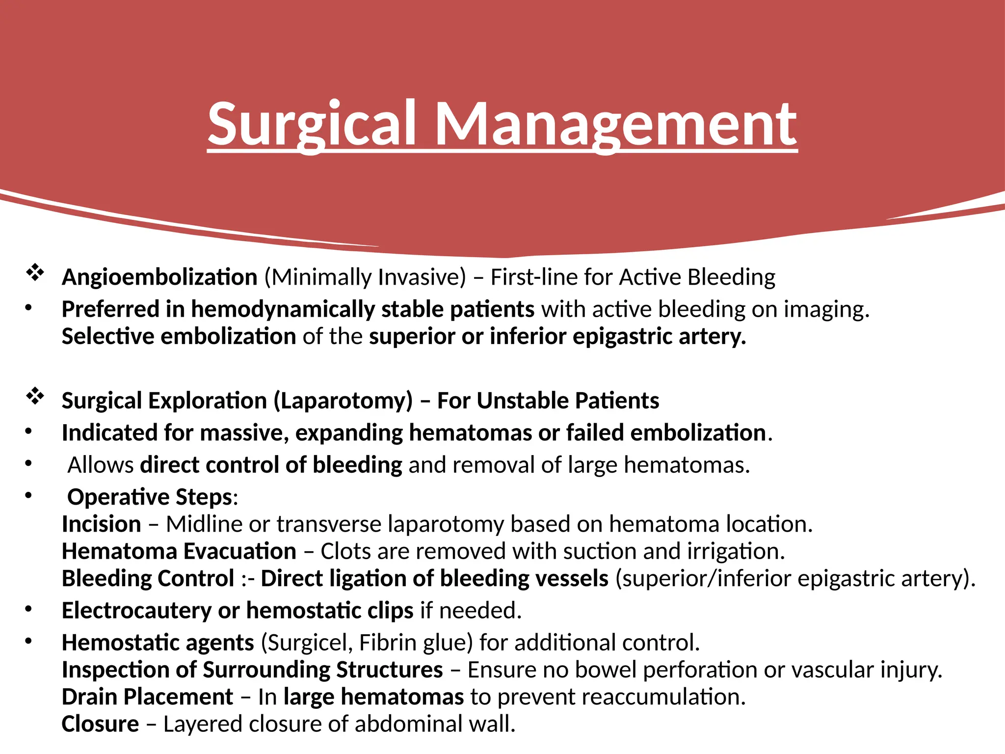 rectus sheath hematoma. surgical aspect | PPT