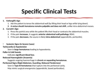 Rectus Sheath Hematoma - A surgical aspect | PPTX