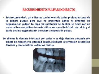 Recubrimiento pulpar | PDF