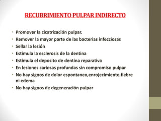 Recubrimiento pulpar | PDF