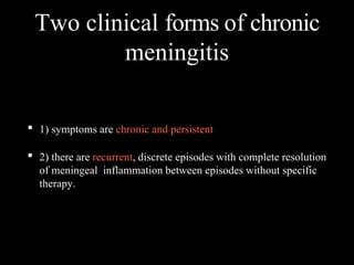 Recurrent meningitis | PPTX