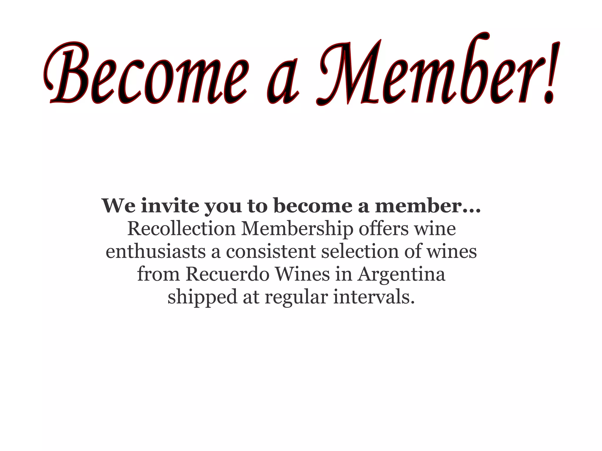 Recuerdo wines | PDF
